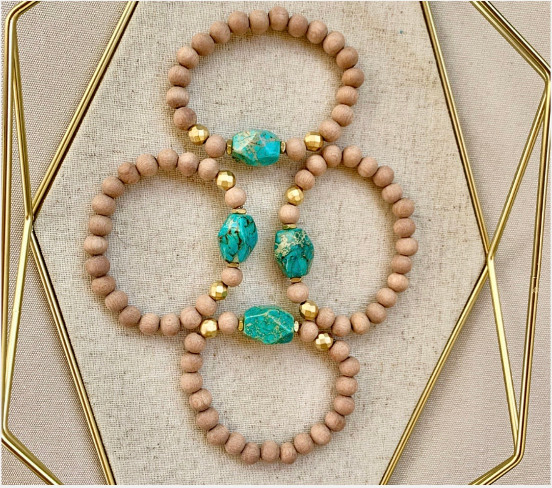 Turquoise Jasper diffuser bracelet – The Salty Sparrow